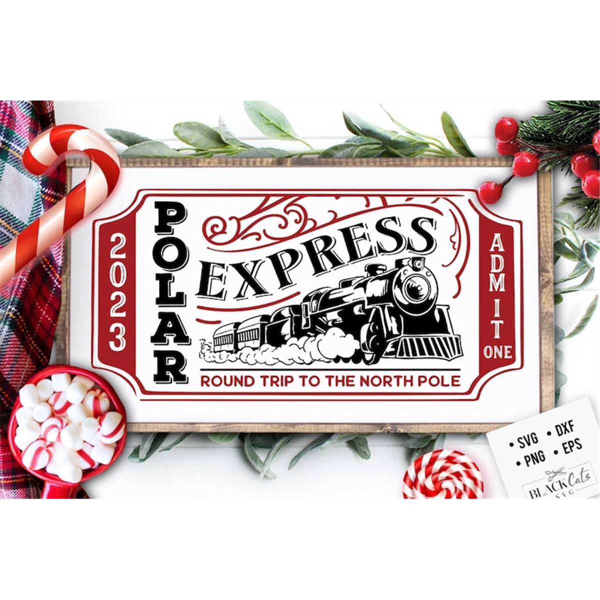 Polar express ticket svg, polar express, polar train svg, | Inspire Uplift