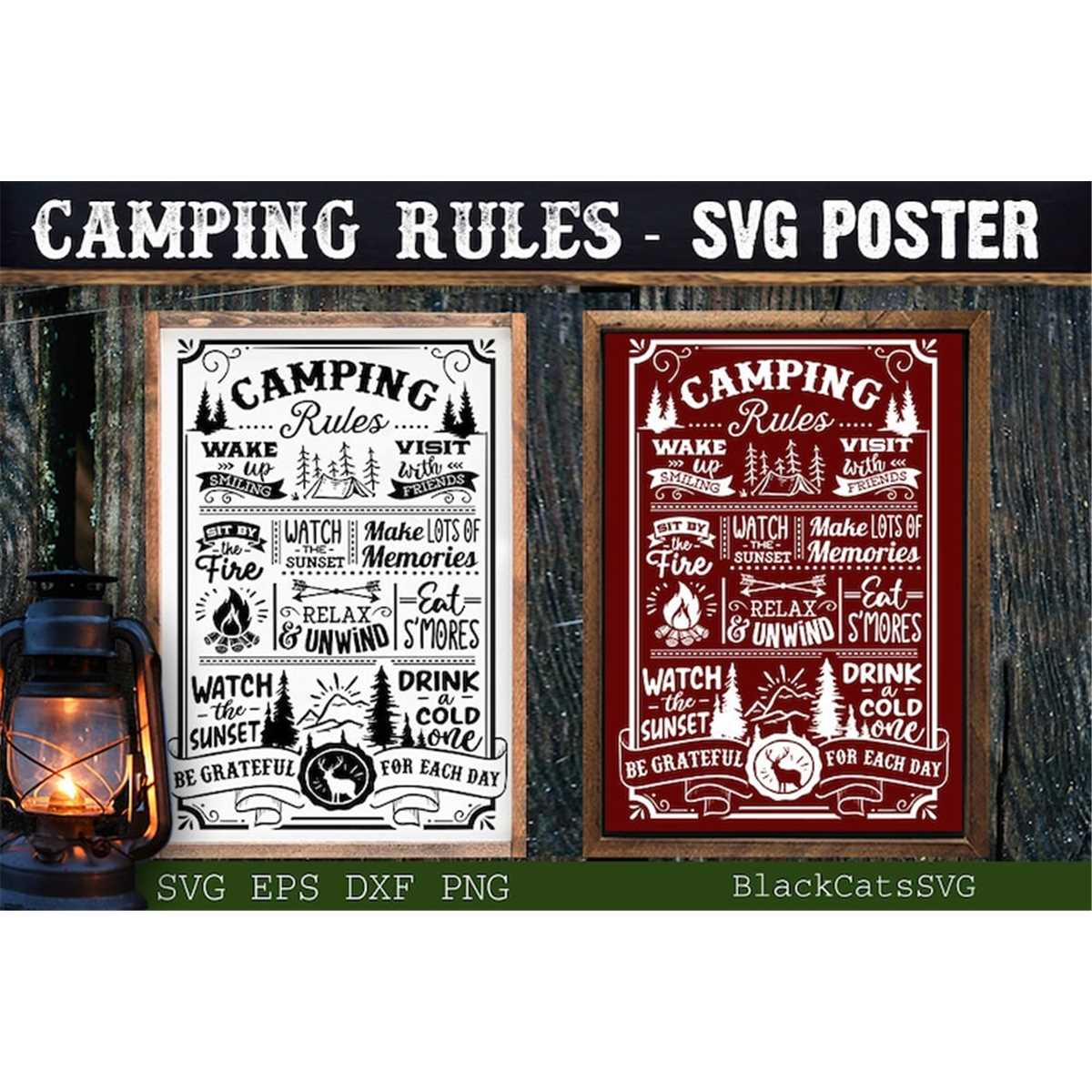 Camping rules svg, Welcome to our Campsite svg, Campsite pos | Inspire ...