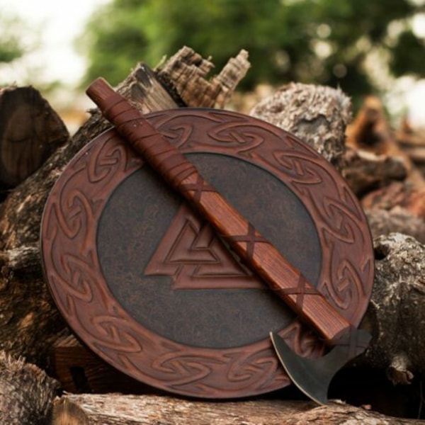 Medieval Wooden Viking Shield, Handmade Warrior Shield, Armo | Inspire ...