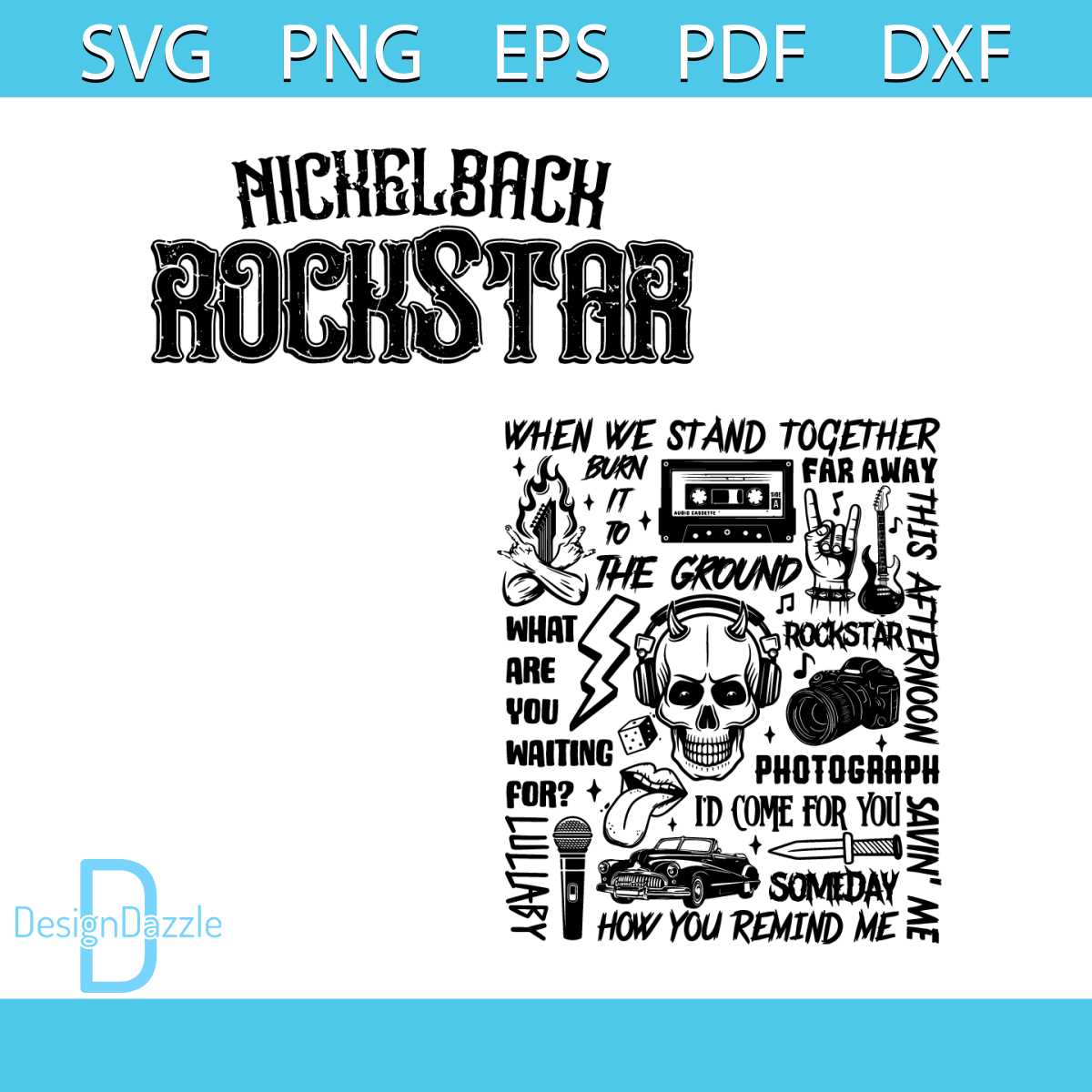 Nickelback 2023 Get Rolling Tour SVG Digital Cricut File - Inspire Uplift