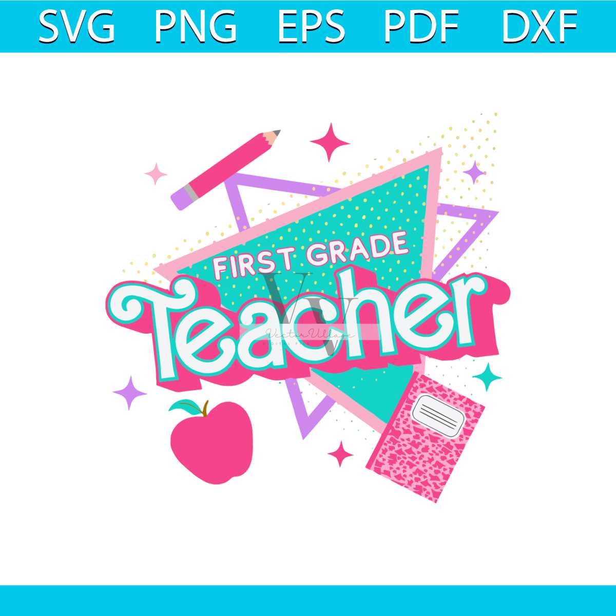 First Grade Teacher SVG Welcome Back To School SVG Digital F | Inspire ...