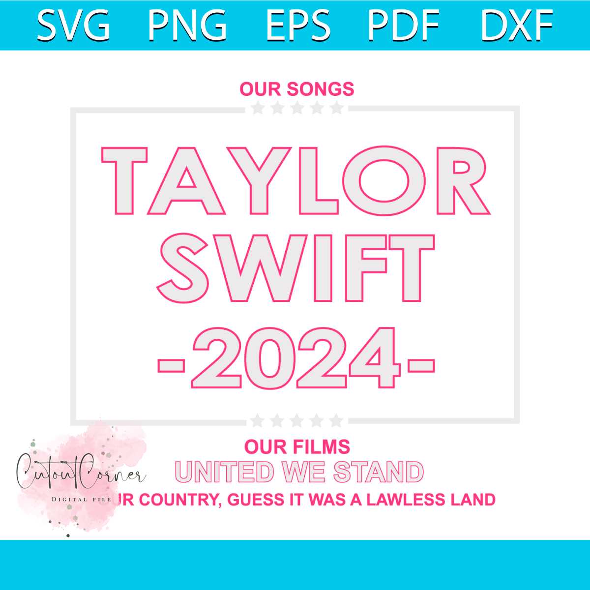 Taylor for President SVG United We Stand SVG Digital File | Inspire Uplift