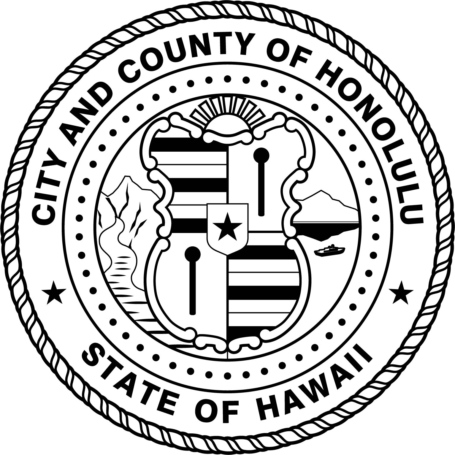 Seal of Honolulu Hawaii vector file for laser engraving, cnc | Inspire ...
