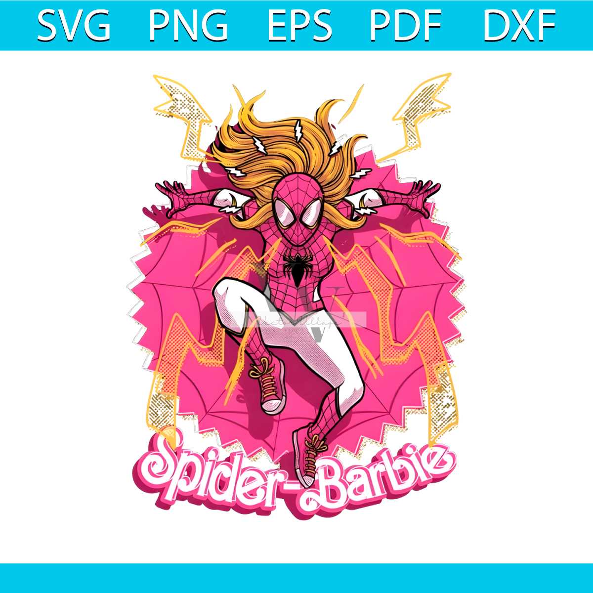 Spider Barbie Across The Barbie Verse SVG Digital File | Inspire Uplift