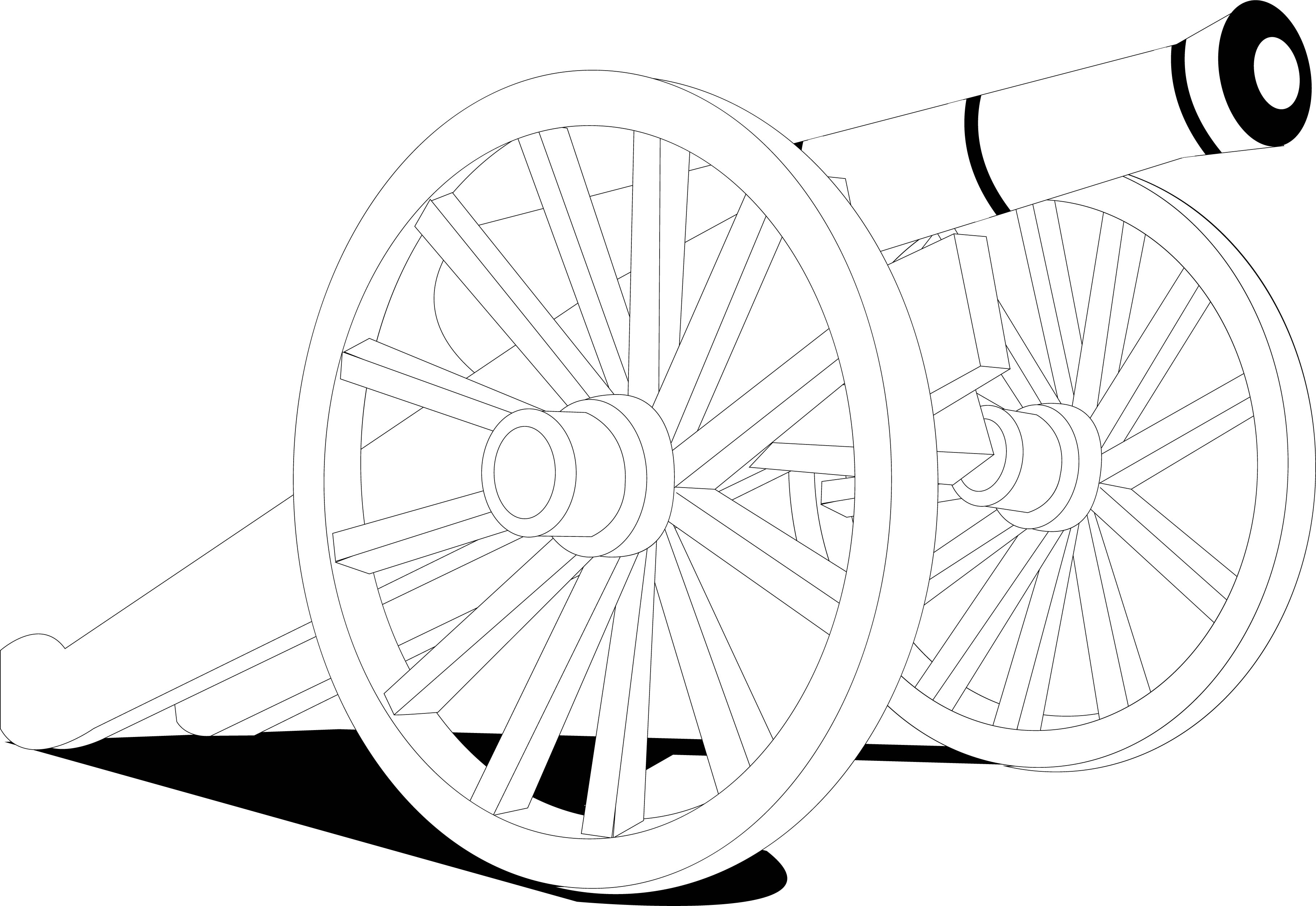 Typical field gun vector file for laser engraving, cnc route - Inspire ...