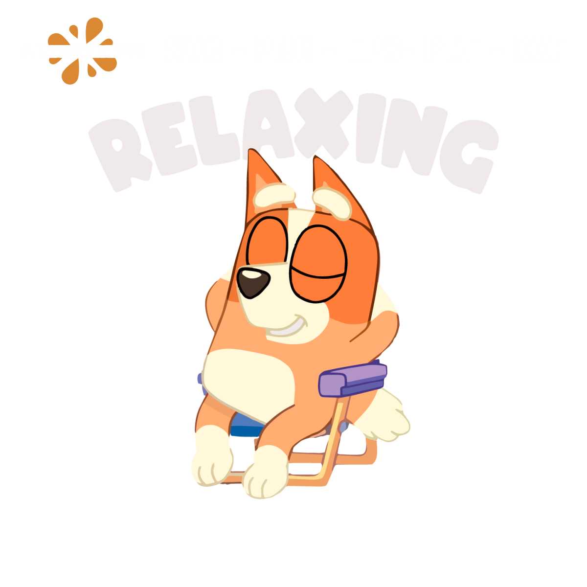 Bluey Family SVG Funny Bluey Relaxing SVG Digital File | Inspire Uplift