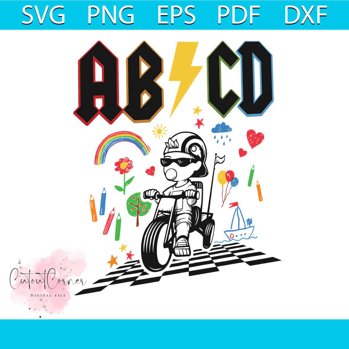 Funny Teacher ABCD Rocks Back to School SVG Cutting Digital - Inspire ...
