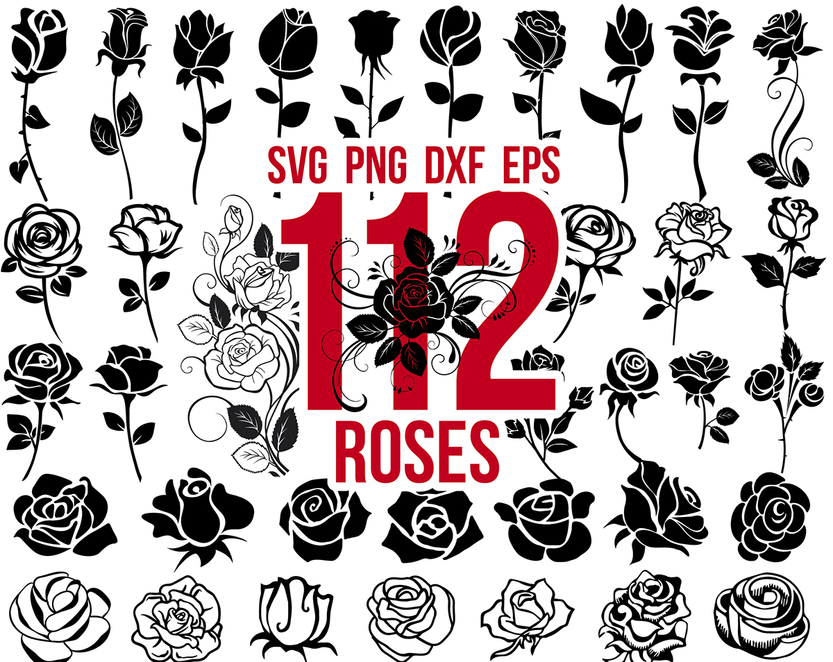 Rose SVG Bundle, Rose Svg Bundle, Rose Clipart Bundle, Rose - Inspire ...