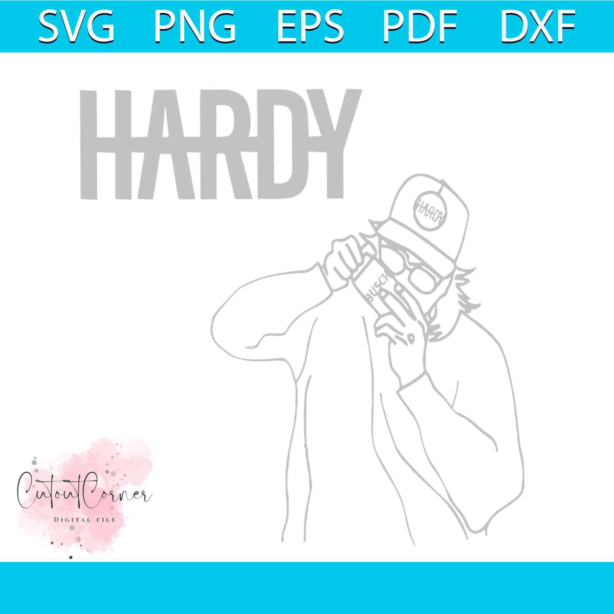 Wallen Hardy Vintage Hardy Country Music SVG Cutting File | Inspire Uplift