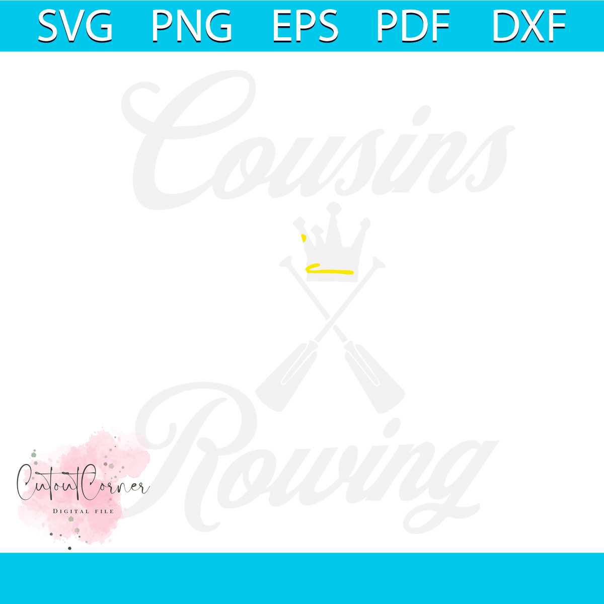 Beach Vibes Family SVG Cousins Rowing Team Conrad SVG File | Inspire Uplift