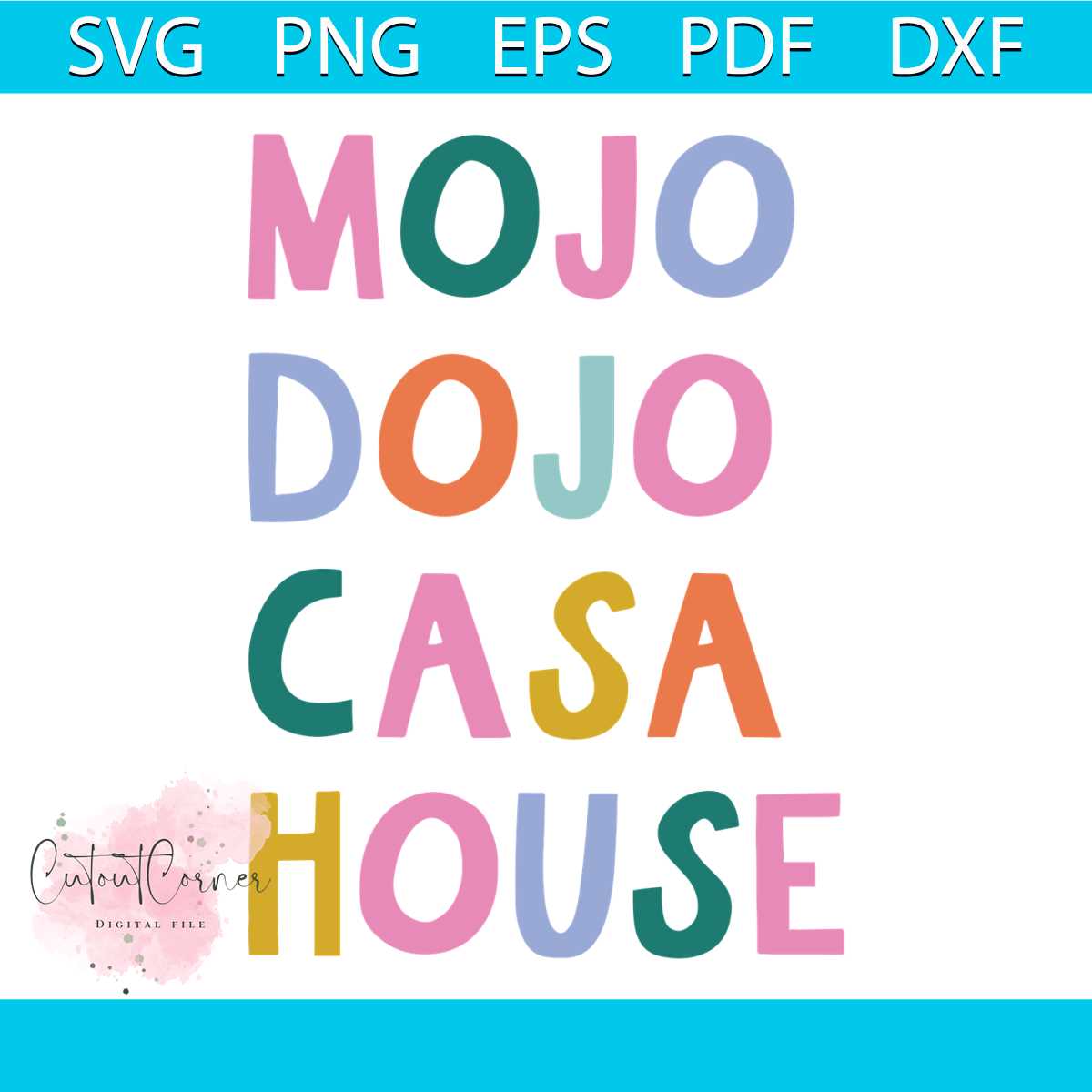 Retro Funny Mojo Jojo Casa House SVG Digital Cricut File | Inspire Uplift