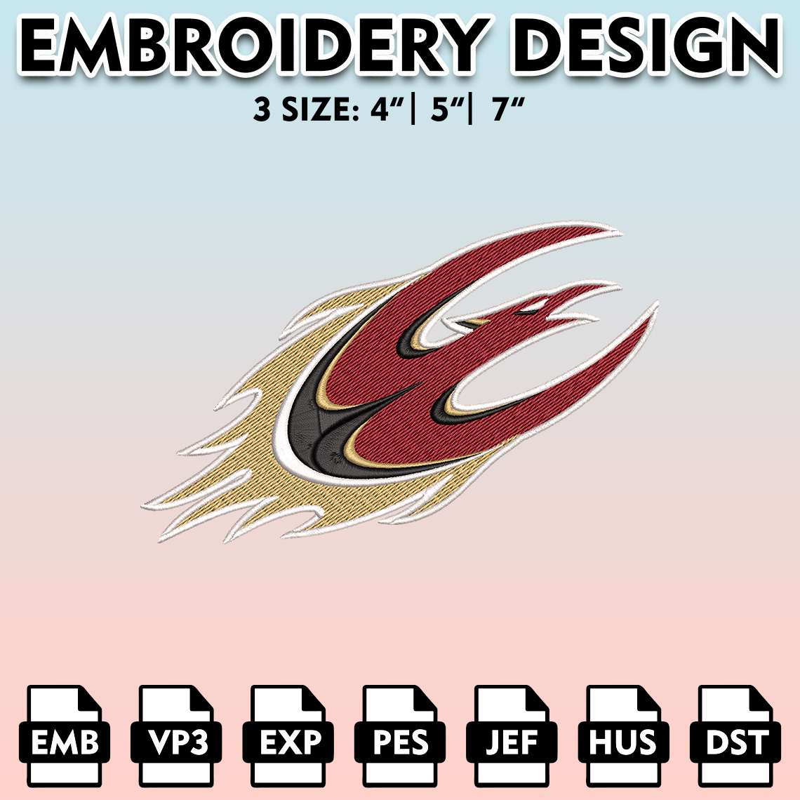 NCAA Logo Embroidery Designs, NCAA Elon Phoenix, Elon Phoeni | Inspire ...