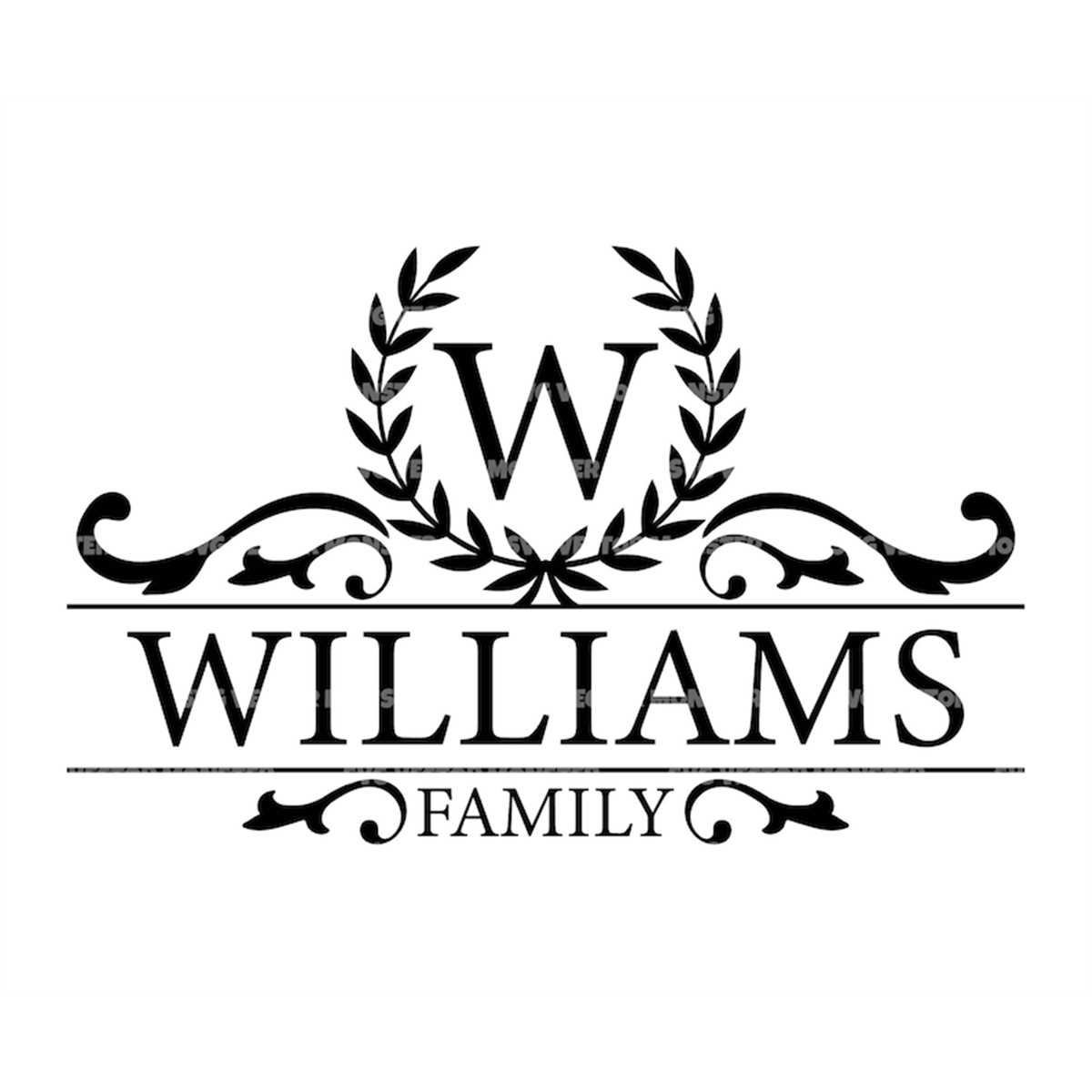 Custom Last Name Sign Svg, Family Name Monogram Svg, Persona - Inspire ...