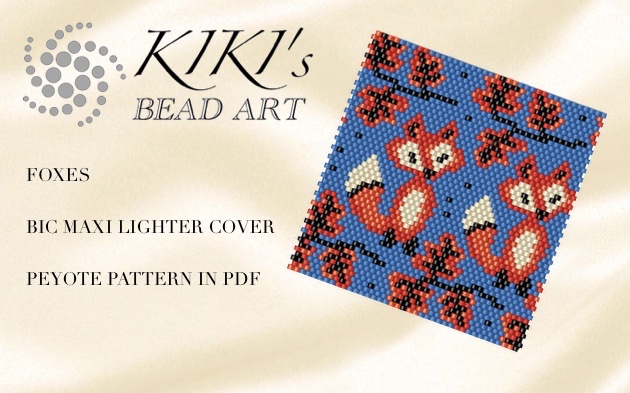 Lighter Cover pattern Peyote Pattern, bead pattern for BIC M | Inspire ...