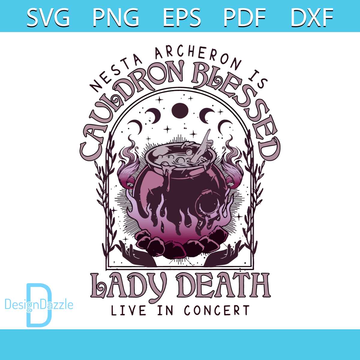 Nesta Archeron Cauldron Blessed Lady Death PNG Download | Inspire Uplift