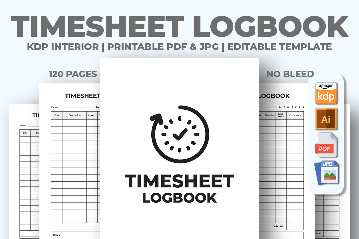 Timesheet Logbook KDP Interior | Inspire Uplift