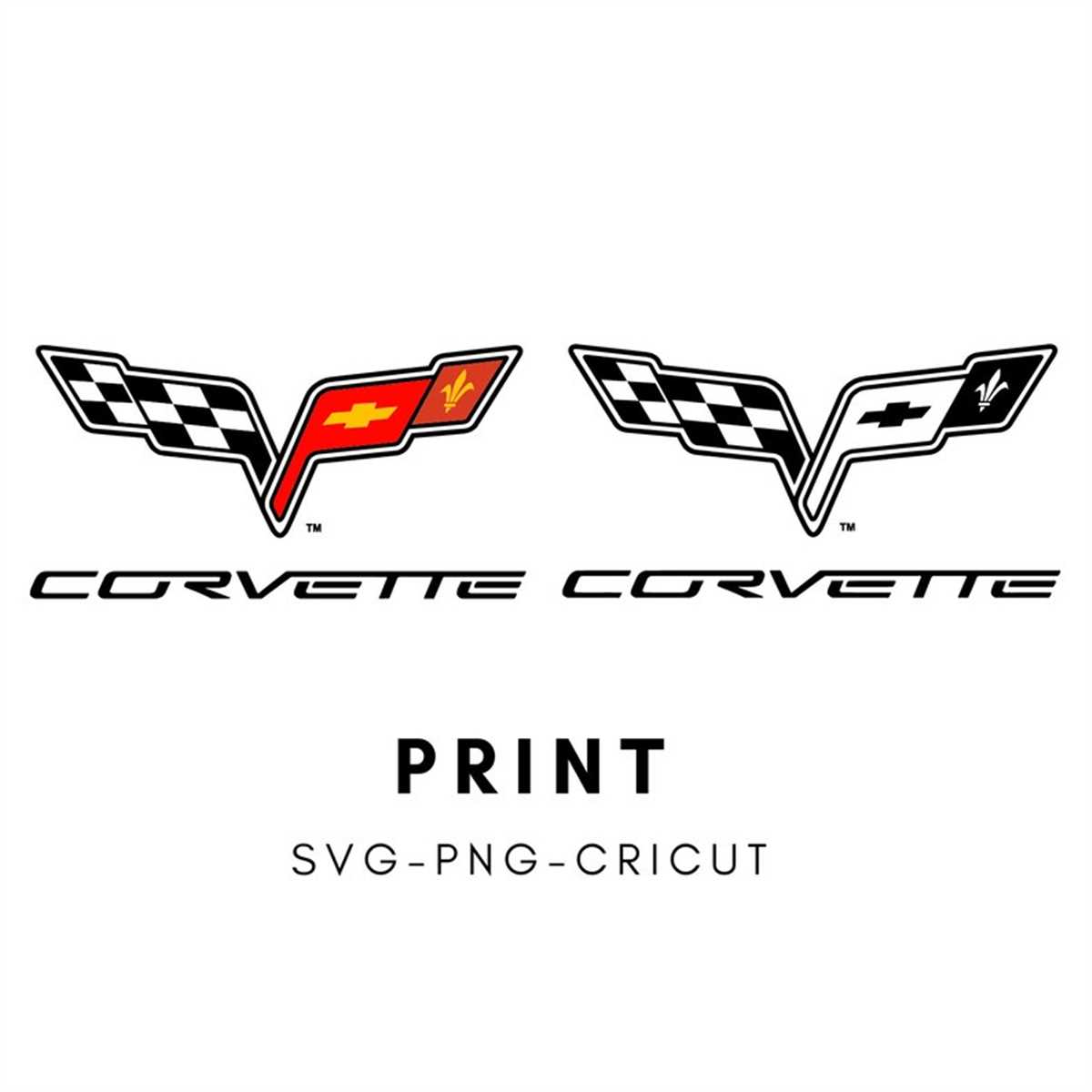Corvette SVG Sticker Print PNG | Decal | High Quality | Dig | Inspire ...