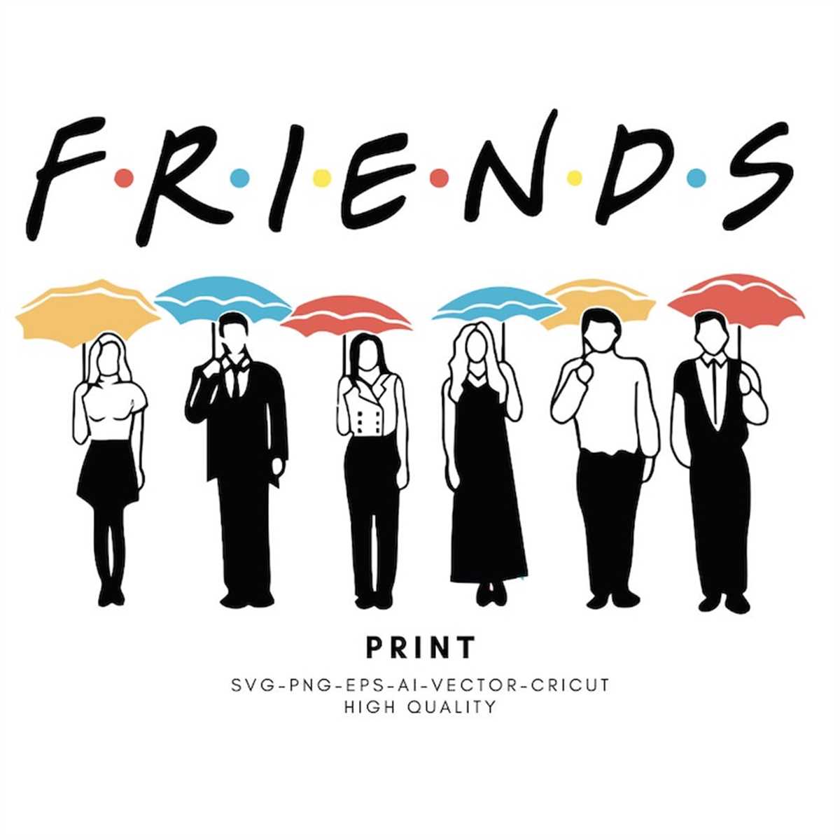 Friends SVG Sticker Print PNG | Decal | High Quality | Digi - Inspire ...