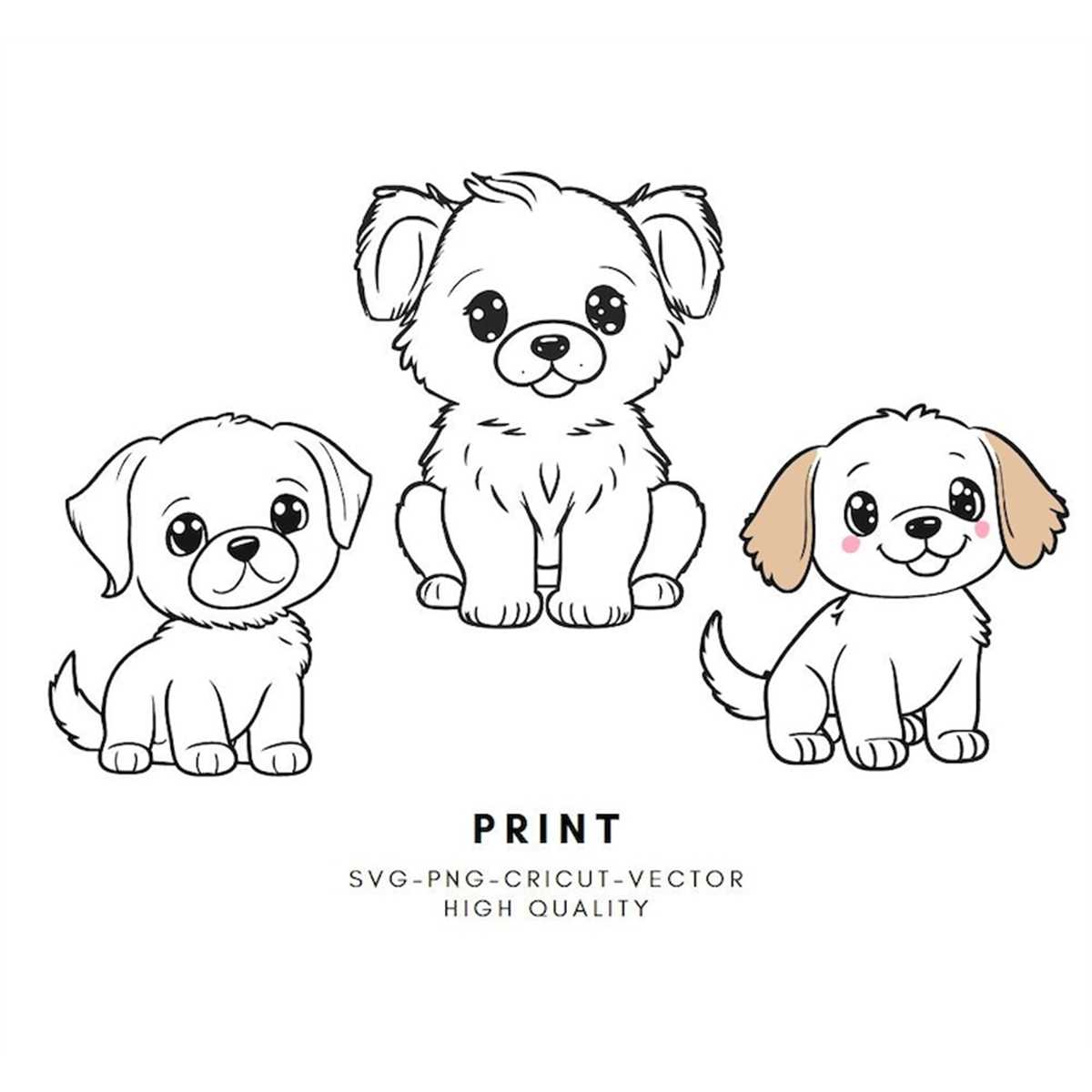 Cute Dog SVG Sticker Print PNG | Decal | High Quality | Dig | Inspire ...