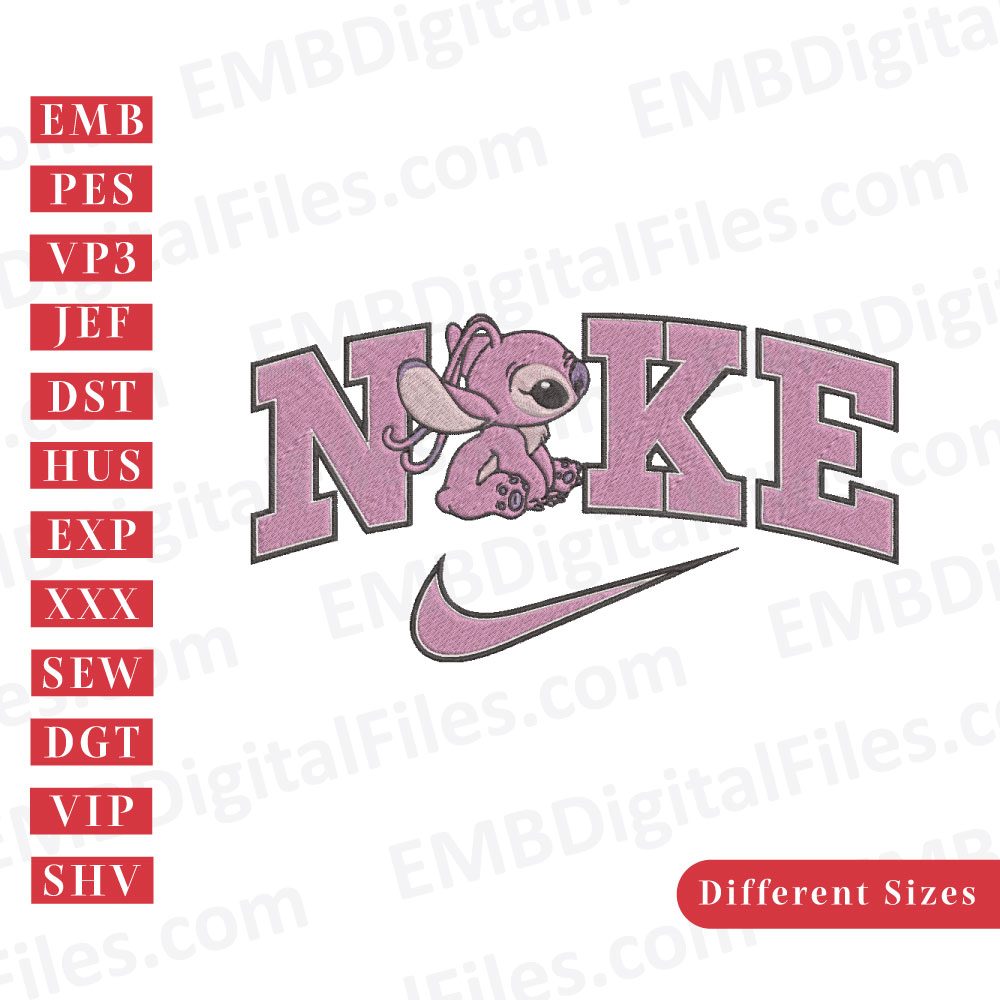 Cute disney angle nike machine embroidery designs, | Inspire Uplift