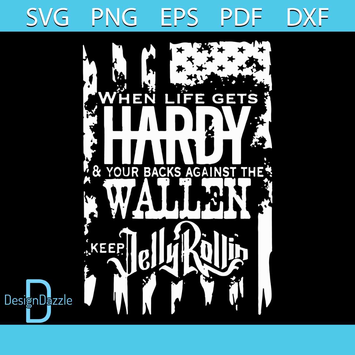 When Life Get Hardy SVG One Night At A Time Tour SVG File | Inspire Uplift