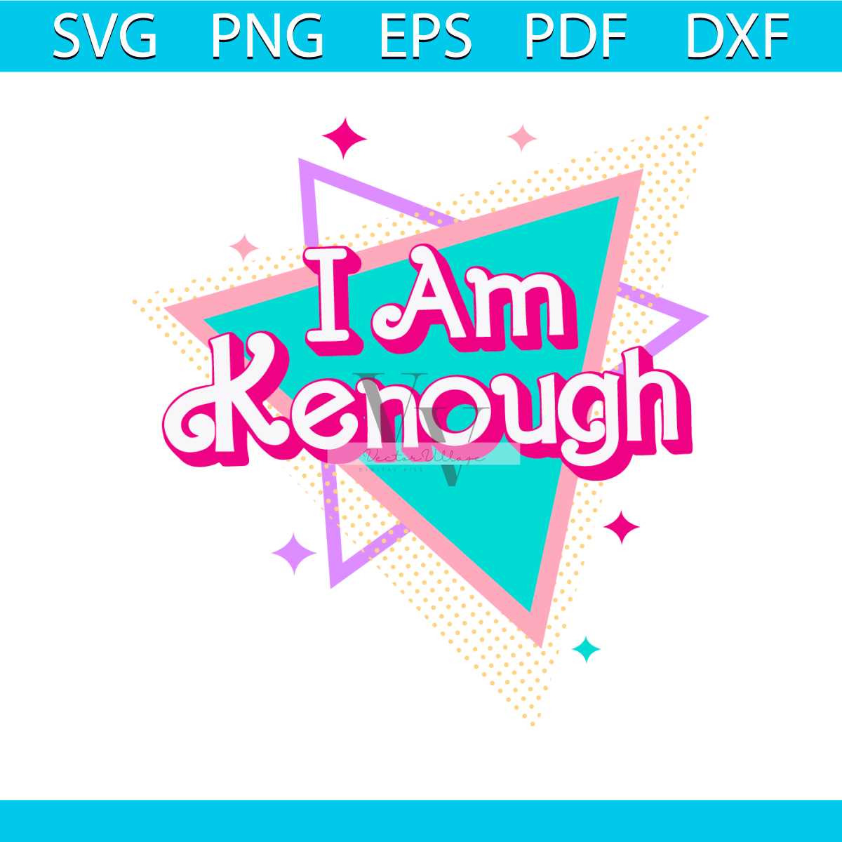 I Am Kenough Cute Ken Barbie Movie SVG Digital Cricut File | Inspire Uplift