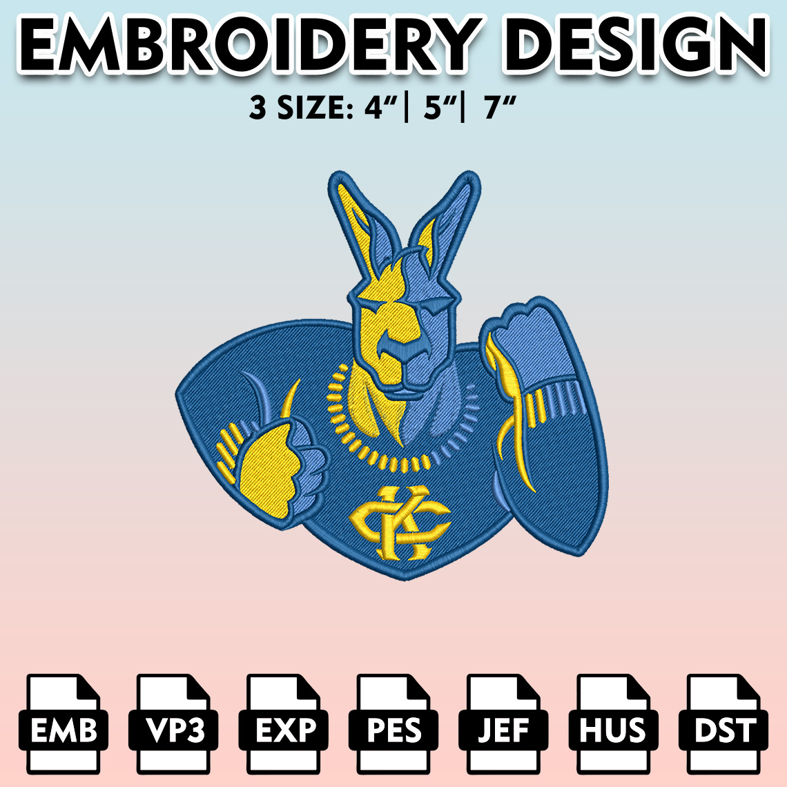 NCAA Logo Embroidery Designs, NCAA Kansas City Roos, Kansas | Inspire ...