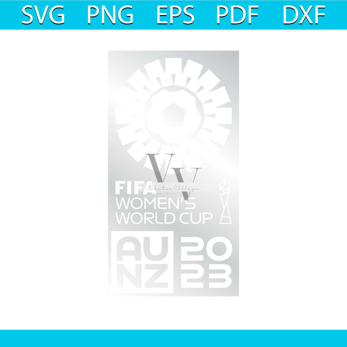 Vintage FIFA Womens World Cup 2023 SVG File For Cricut | Inspire Uplift