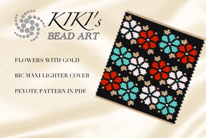 Lighter Cover pattern Peyote Pattern, bead pattern for BIC M | Inspire ...