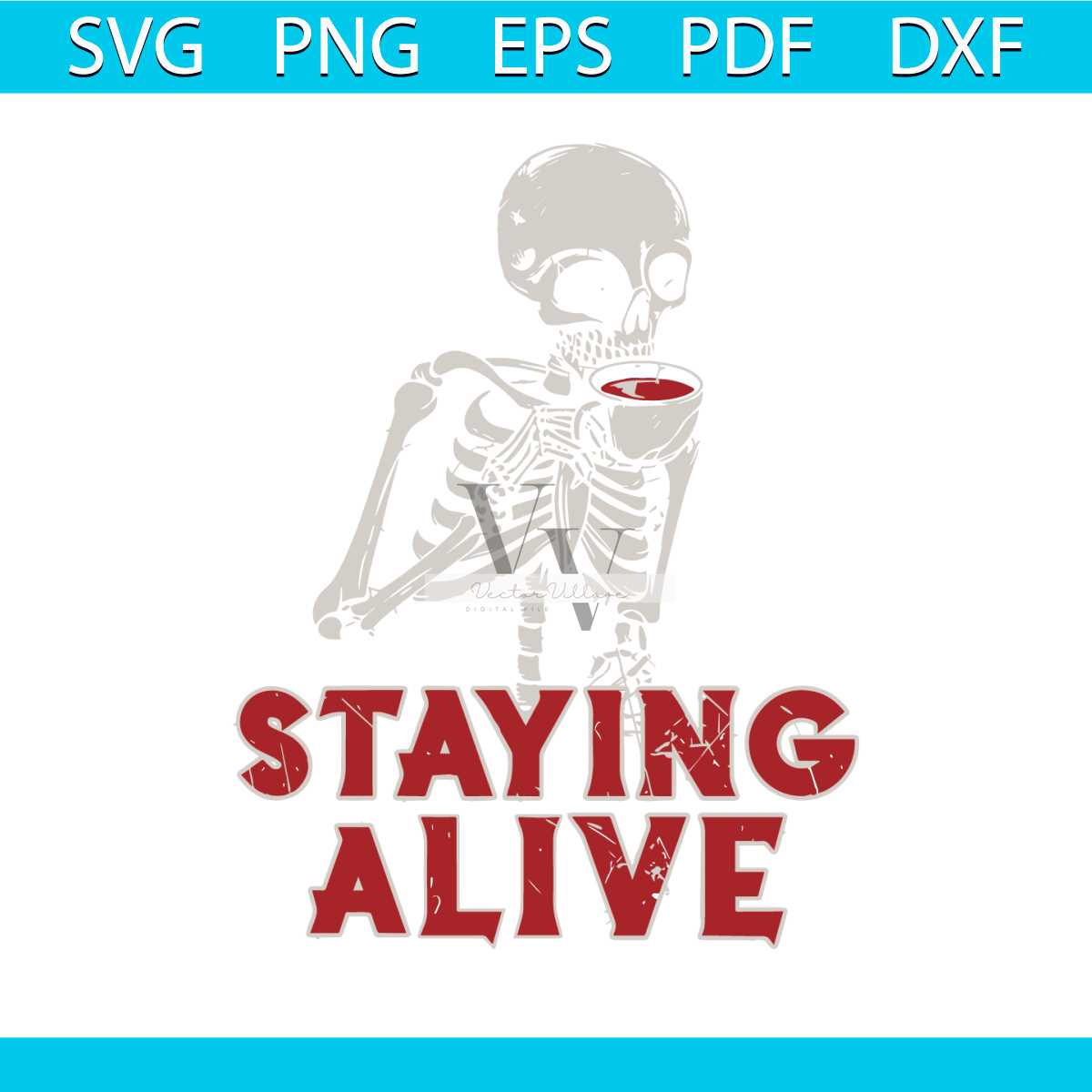 Staying Alive Svg Vintage Spooky Season Svg Cutting Digital | Inspire ...