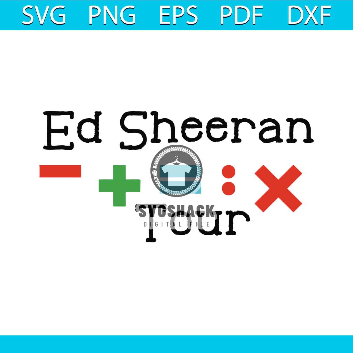 2023 Ed Sheeran Mathematics America Tour SVG Digital File - Inspire Uplift
