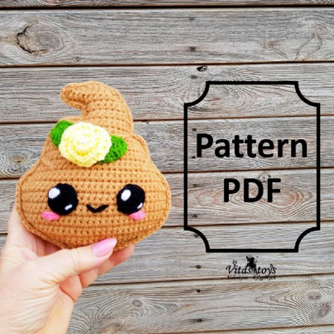 Amigurumi Poop Crochet Rag Doll pattern | Inspire Uplift