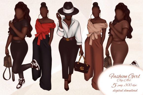 Black Girl Clipart Fashion Afro Woman | Inspire Uplift
