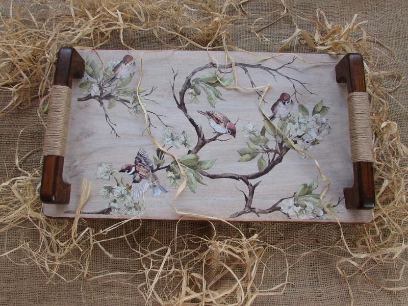 Oversized Springtime Serving Tray with Easy-Grip Handles | Inspire Uplift