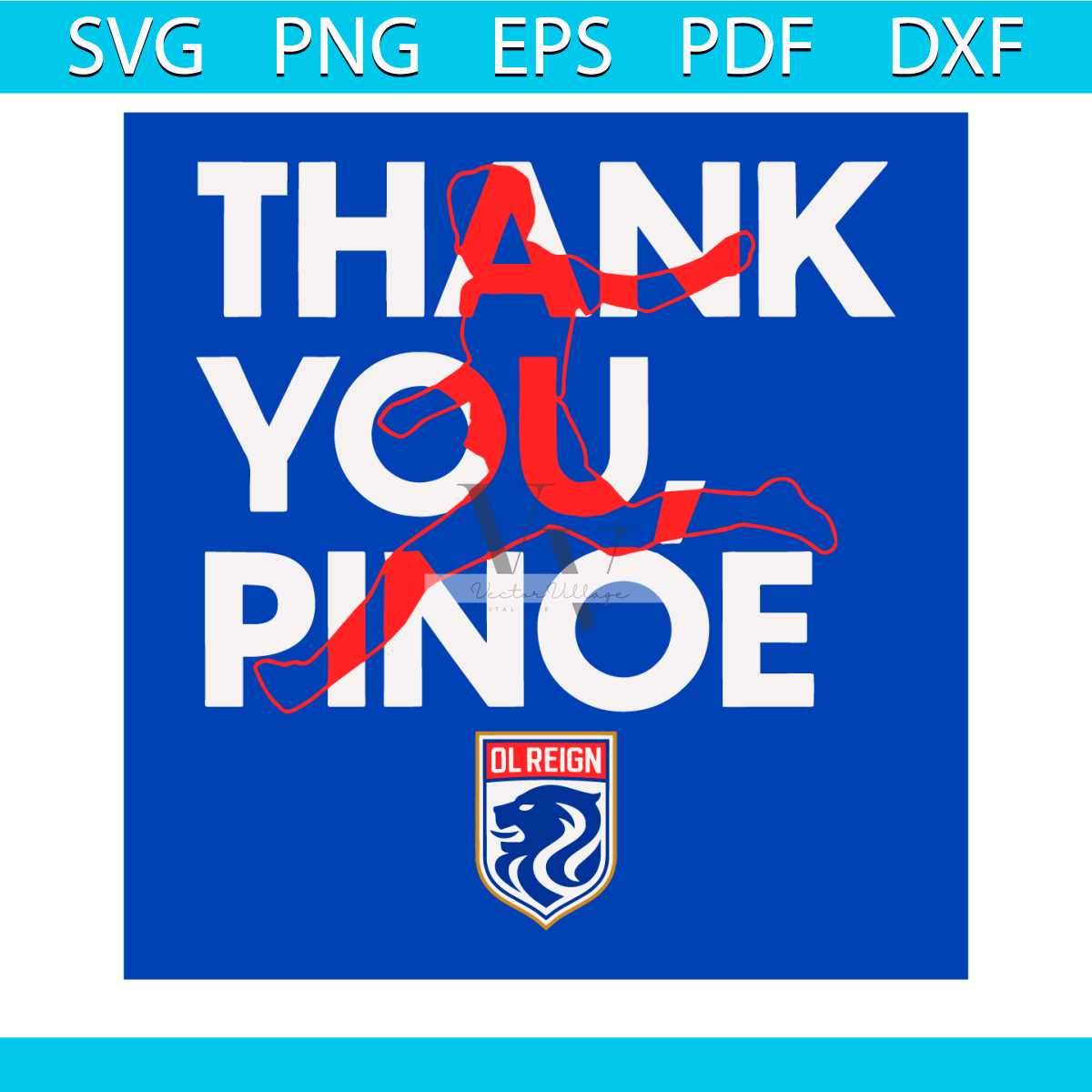 Megan Rapinoe Reign FC SVG Thank You Pinoe SVG Digital File | Inspire ...