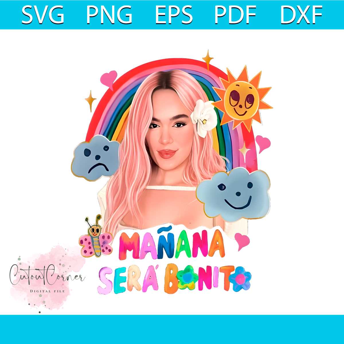 Manana Sera Bonito Cute Karol G PNG Silhouette Download | Inspire Uplift