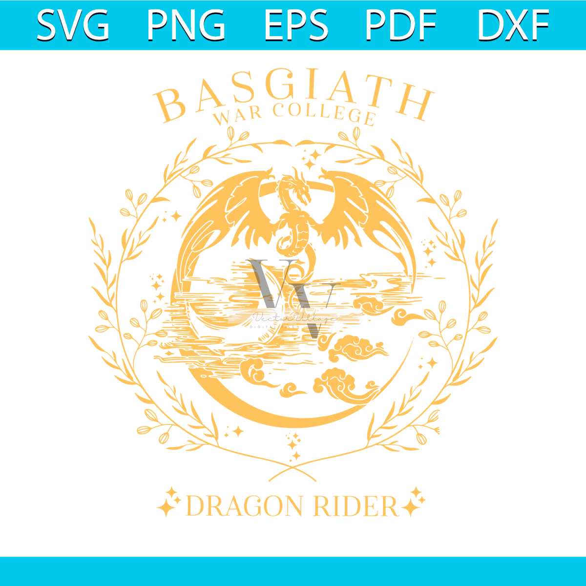 Fourth Wing Dragon Rider SVG Basgiath War College SVG File | Inspire Uplift
