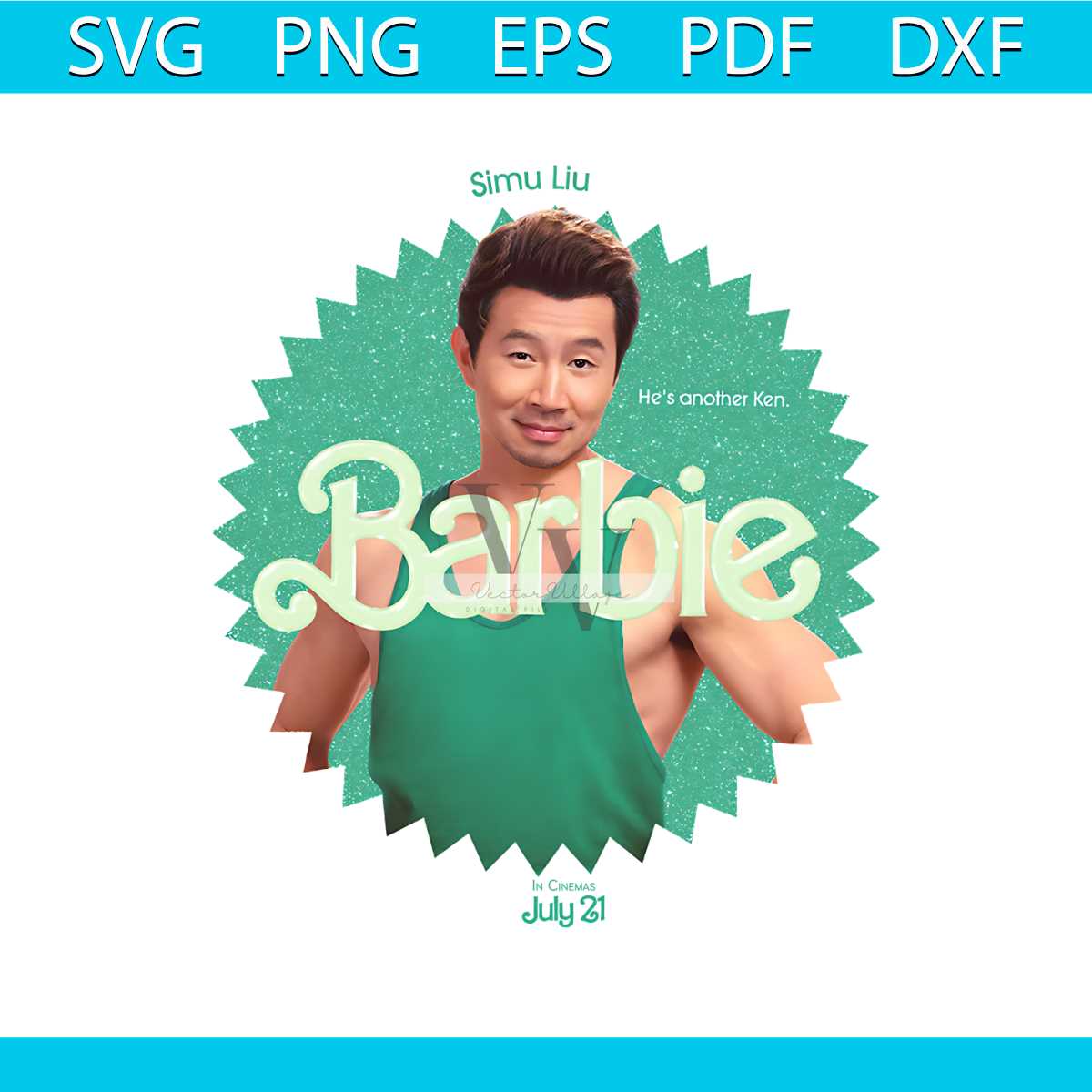 Funny Simu Liu Barbie PNG He is Another Ken PNG File | Inspire Uplift