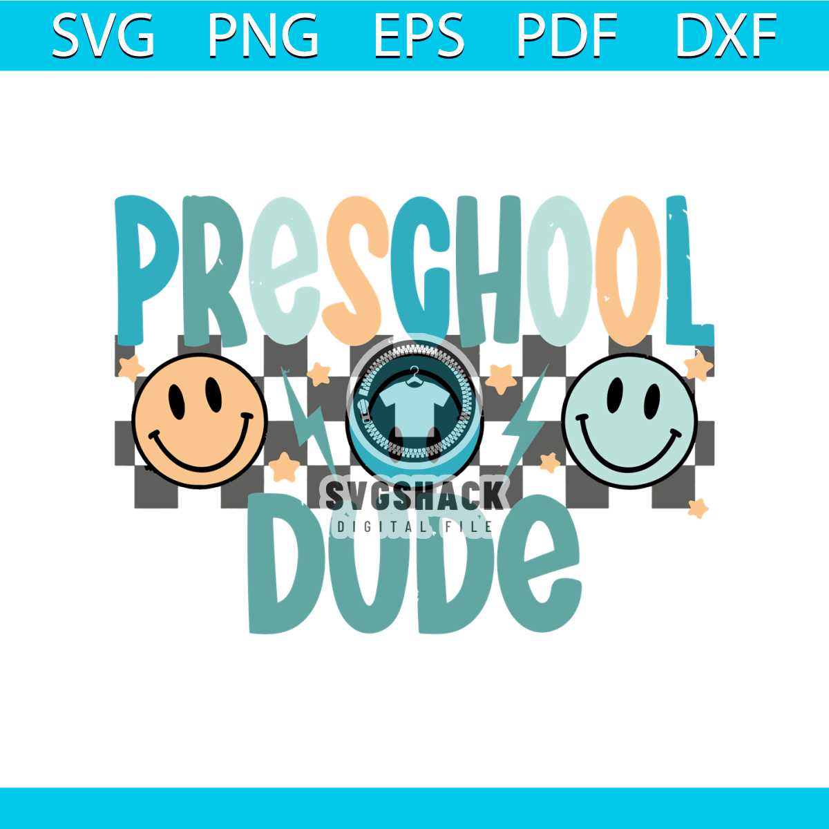 Preschool Dude SVG Retro Back to School SVG Cutting Digital | Inspire ...