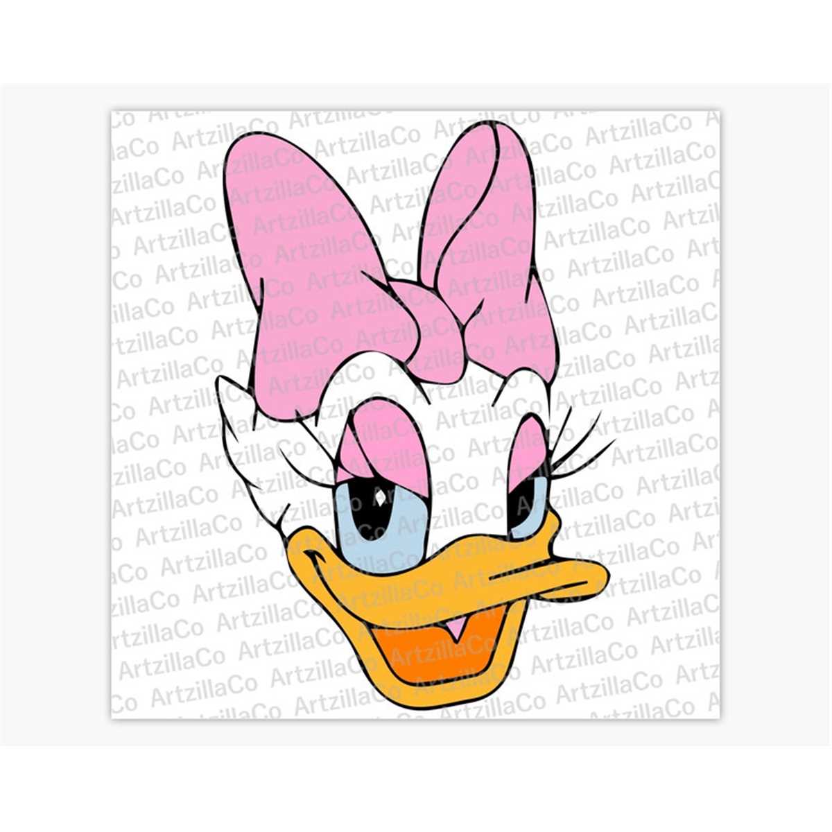 Daisy Duck Head - Emoji - Digital Download SVG | Inspire Uplift