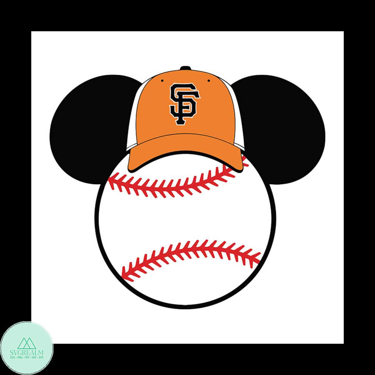 San Francisco Giants Mickey Mouse Svg, San Francisco Giants | Inspire ...