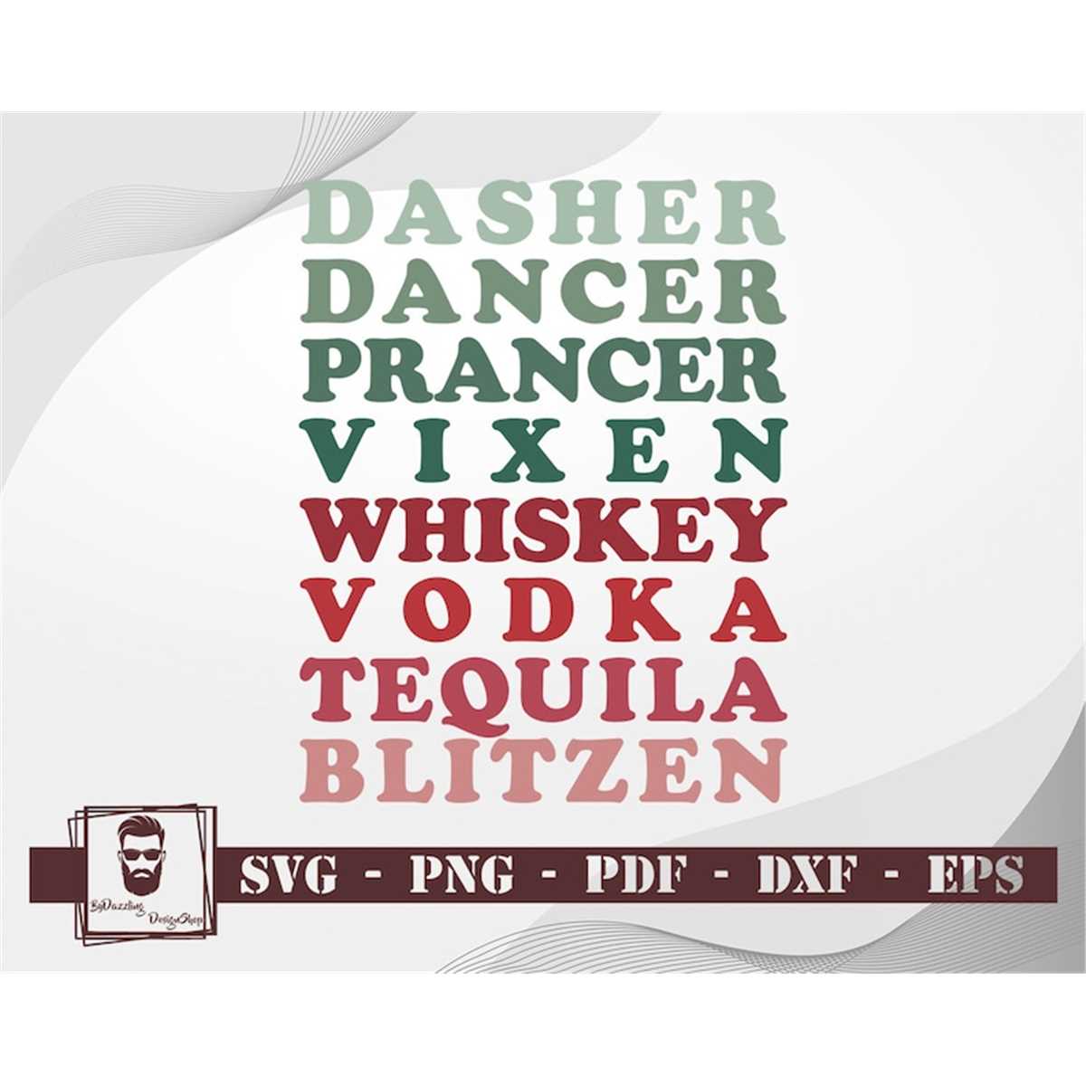 Christmas Sweater Svg, Dasher Dancer Prancer Vixen, Reindeer | Inspire ...
