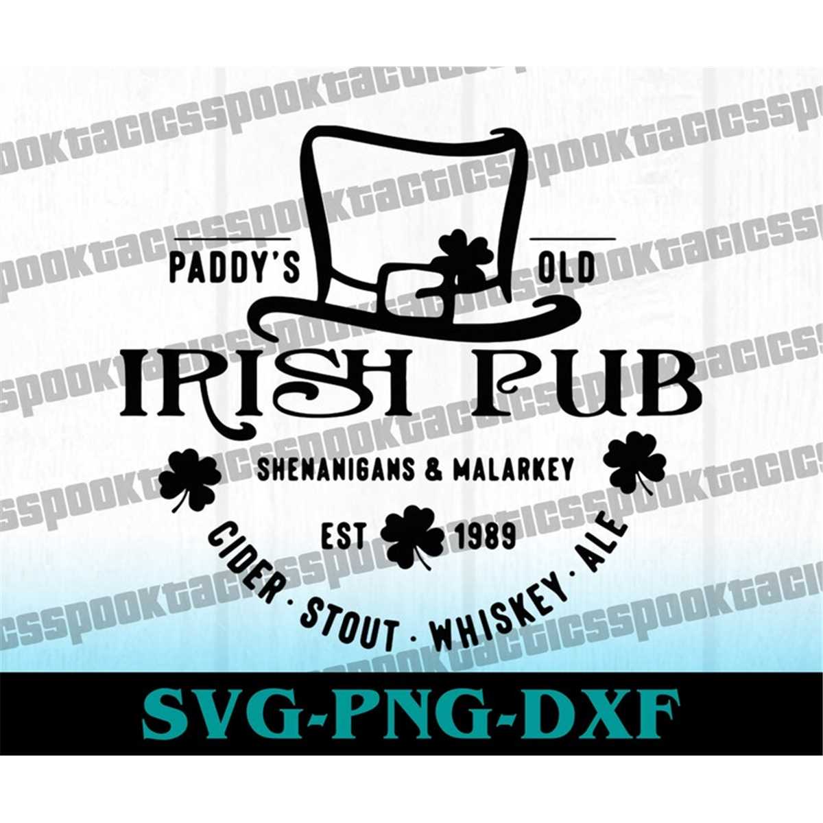 Irish Pub SVG, St Patricks Day svg, paddys pub svg, Cricut c | Inspire ...