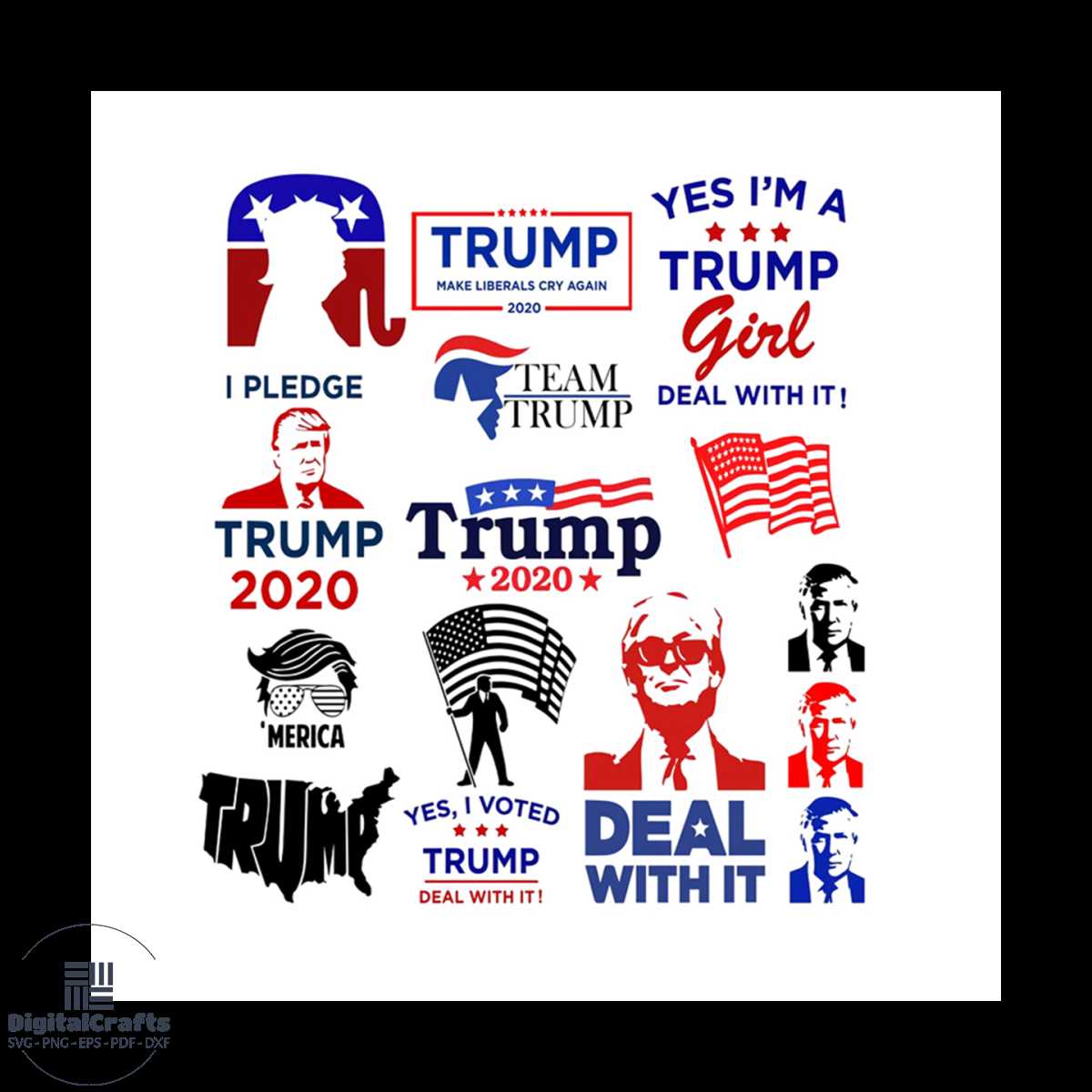 Donald trump svg bundle, giving middle finger, flipping off - Inspire ...