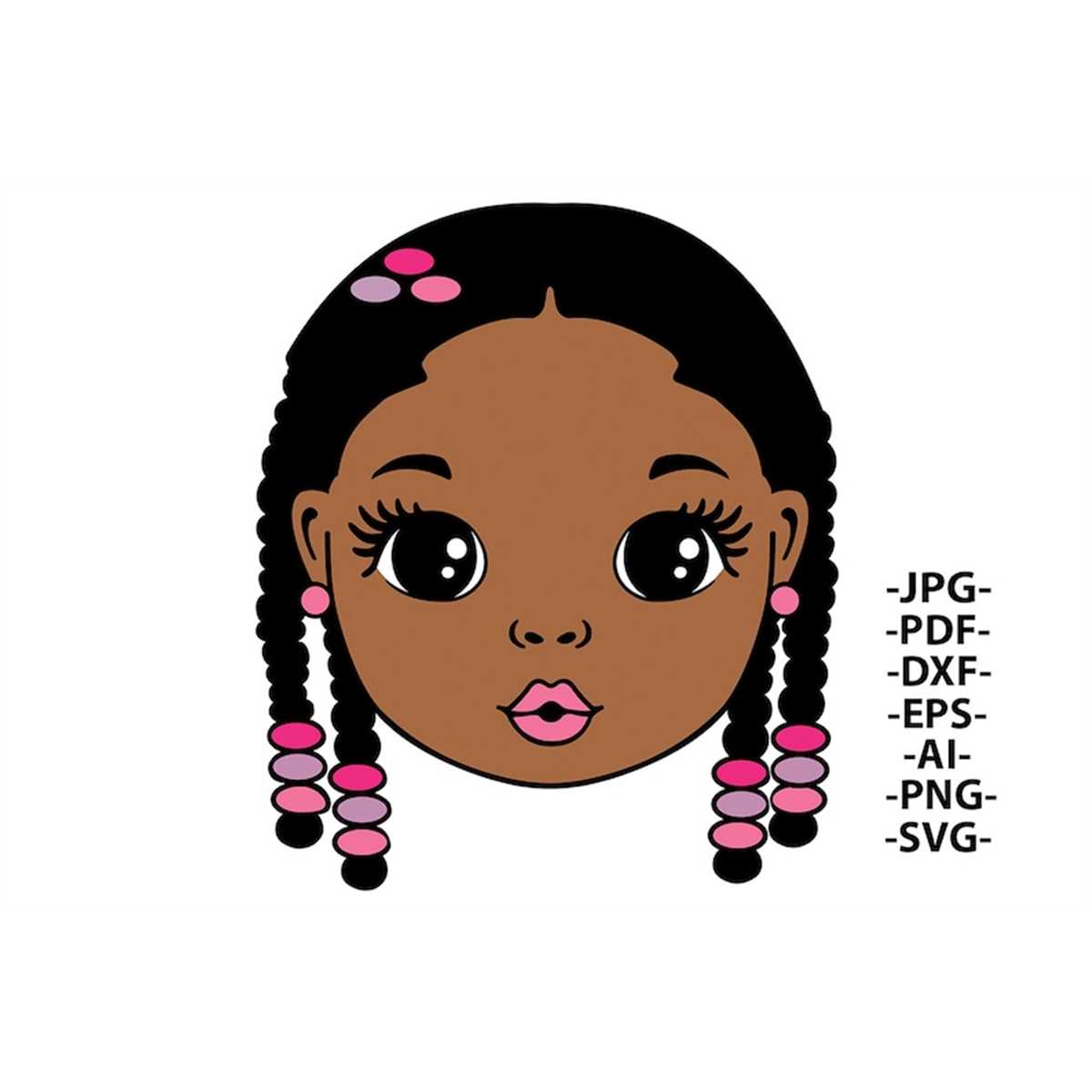Black Girl Svg, Peekaboo Girl Svg, Cornrows Hairstyle, Afro | Inspire ...