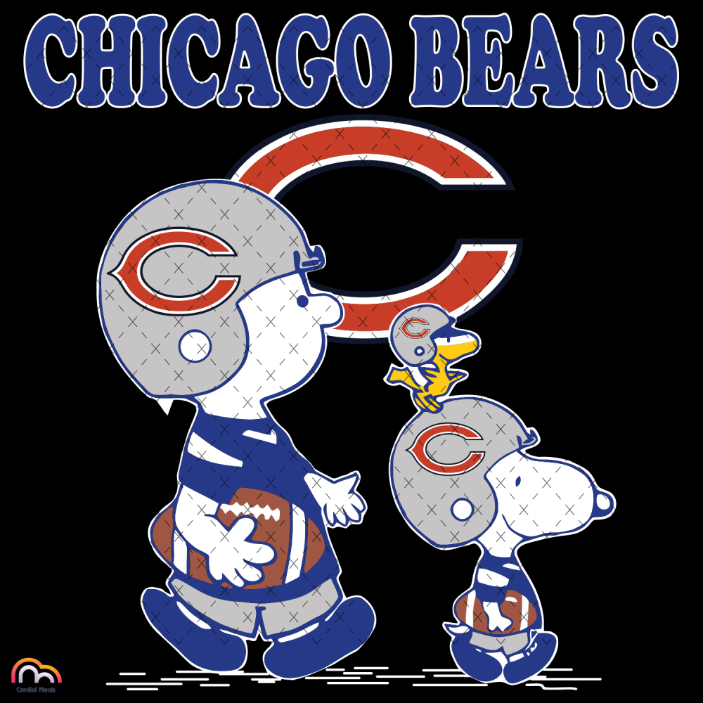 Chicago Bears Charlie Brown And Snoopy Svg, Sport Svg, Chica | Inspire ...
