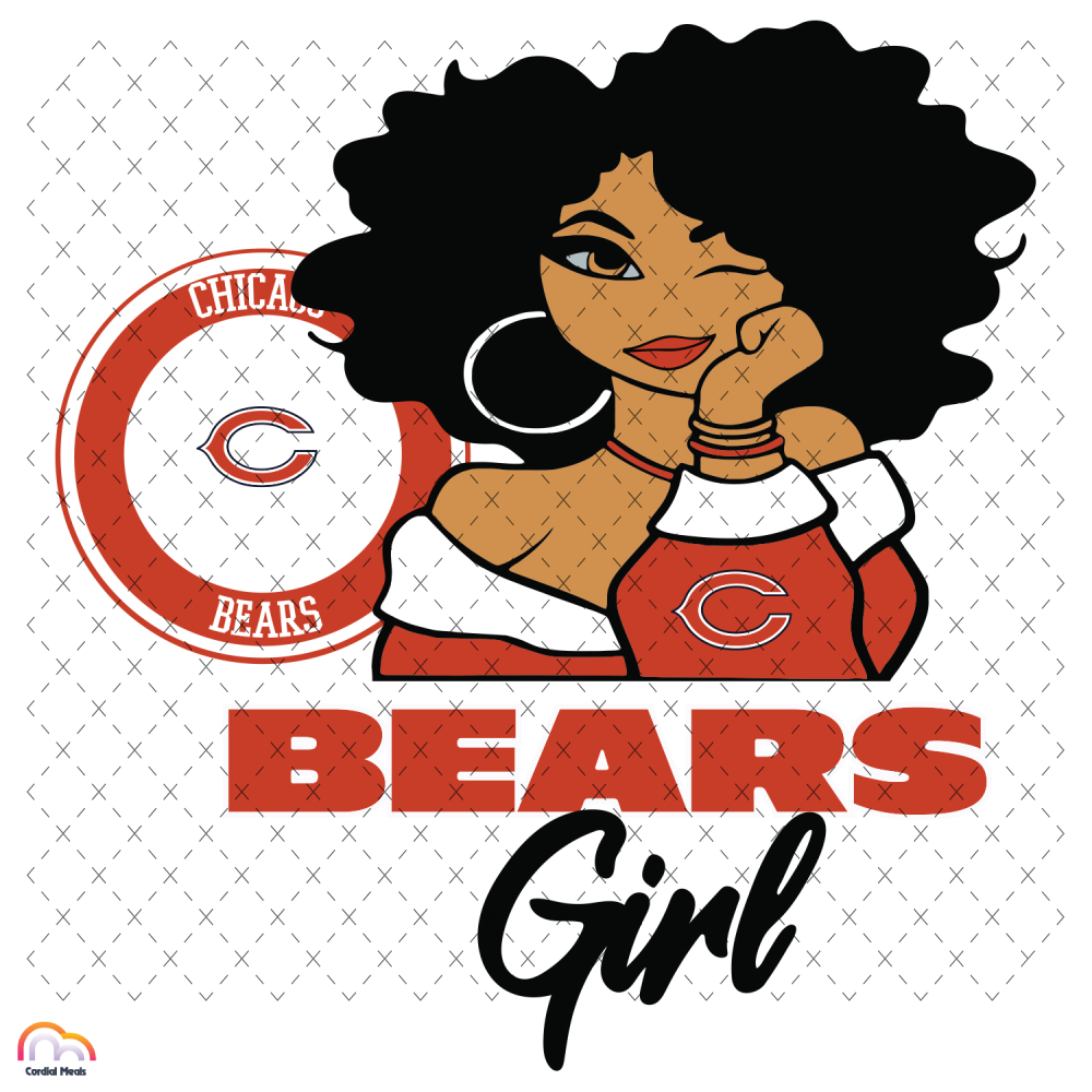 Chicago Bears Girl Svg, Sport Svg, Chicago Bears Svg, Bears | Inspire ...