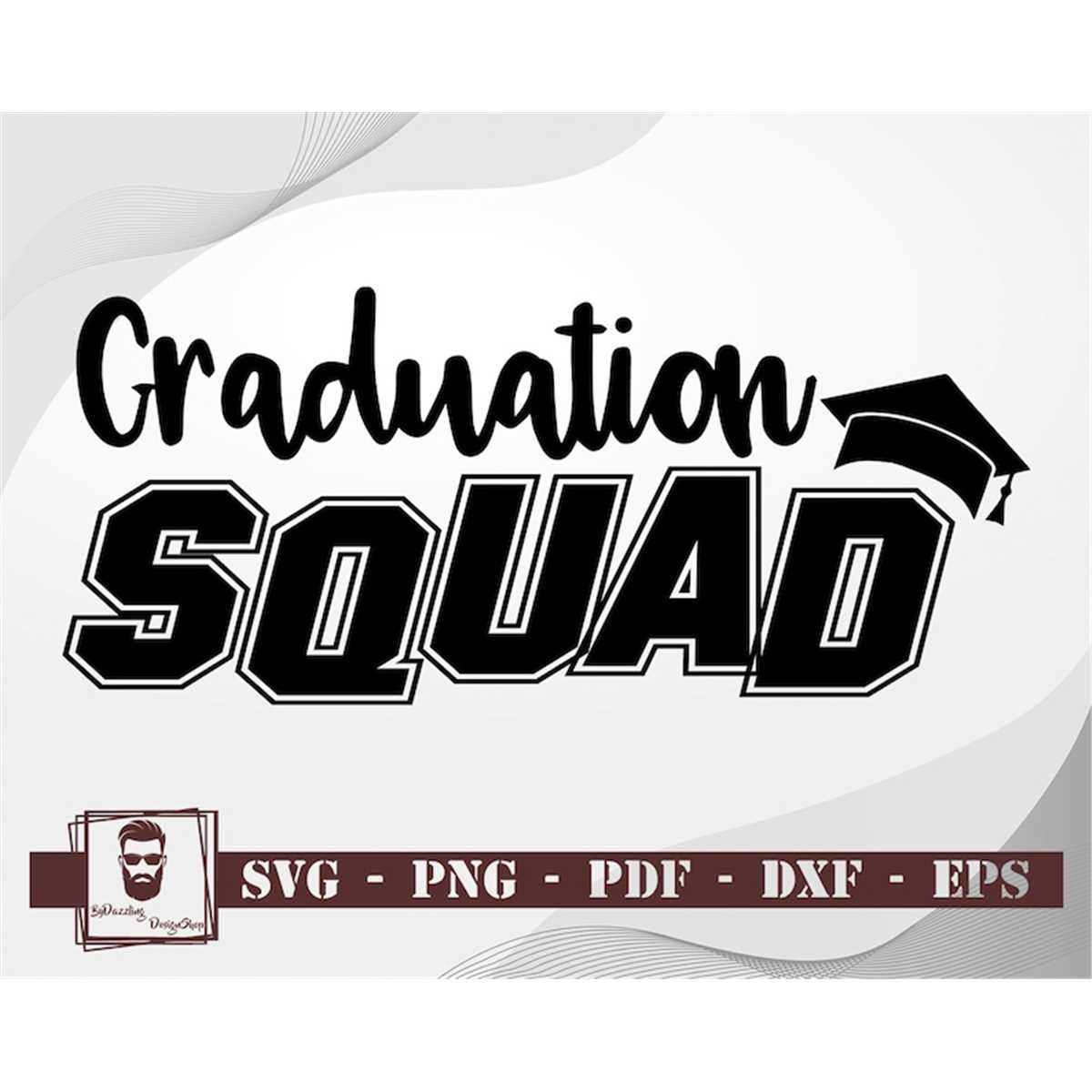 Graduation Squad Svg, Graduation Svg, Graduation Squad Clip - Inspire ...