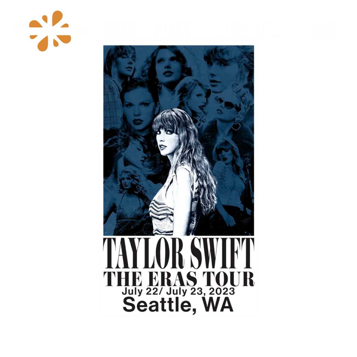 Taylor Swift The Eras Tour Seattle WA PNG Sublimation | Inspire Uplift