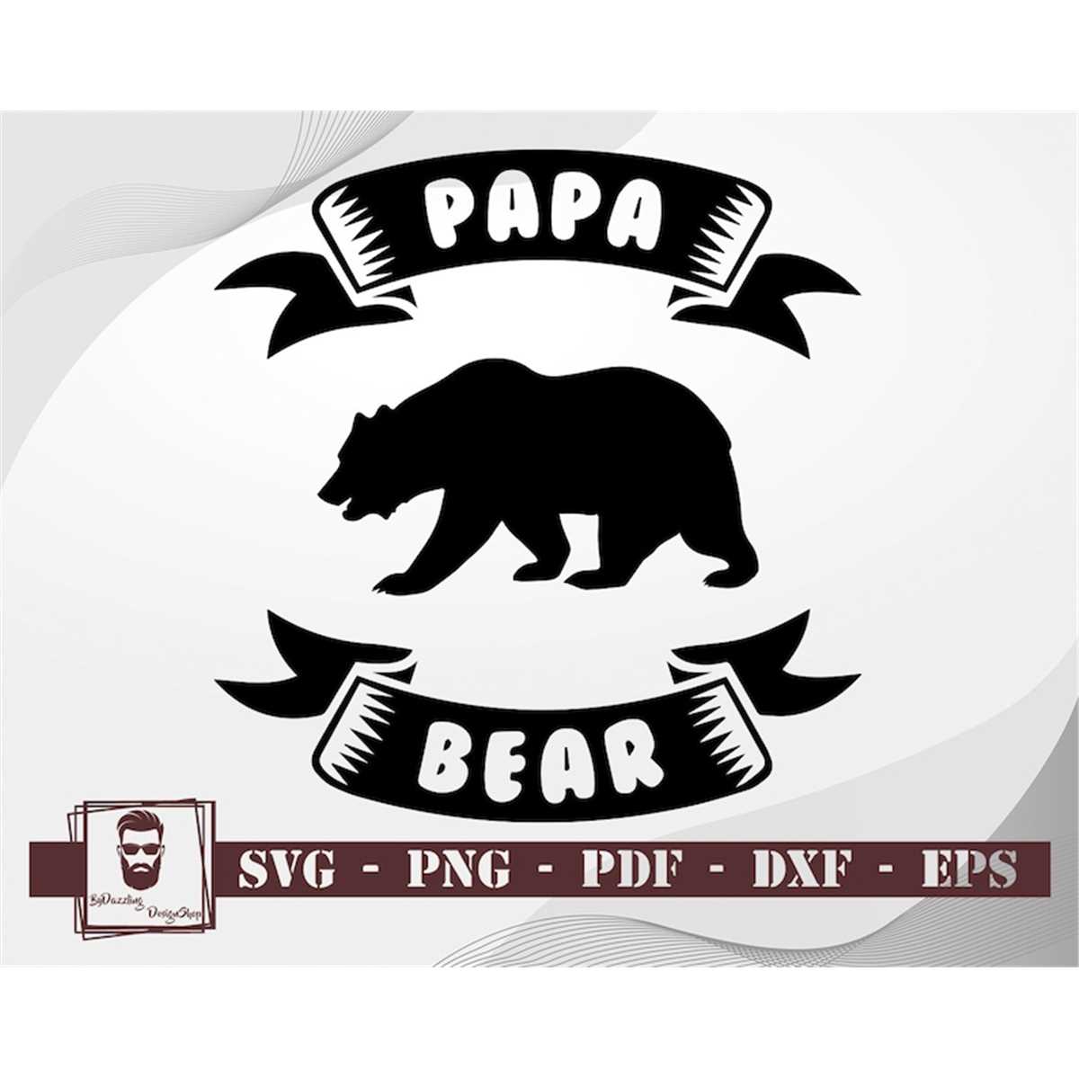 Papa Bear Svg, Bear Svg, Dad Svg, Father Svg, Fathers Day Sv - Inspire ...